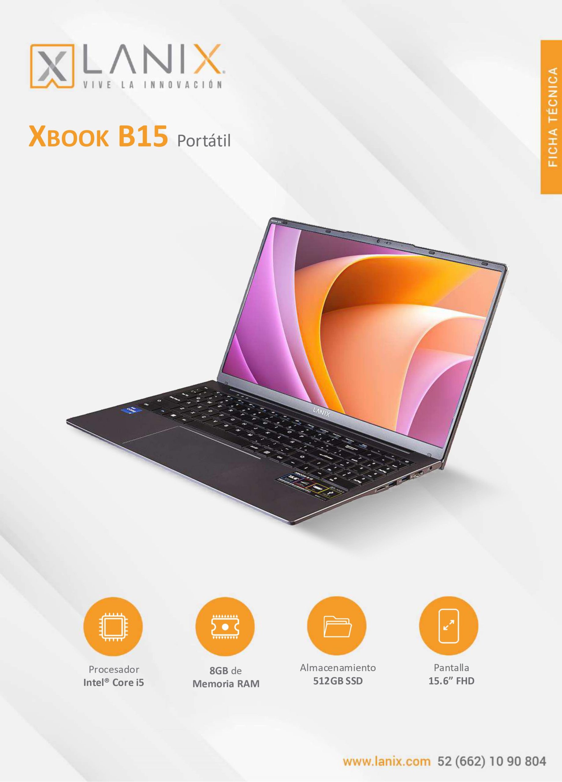 XBook B15 - Portátil - LANIX
